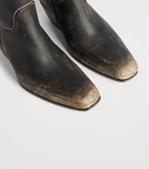 Balenciaga Memphis Bullskin Worn-out Ankle Boots