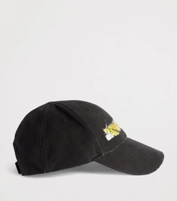 Balenciaga Messy Spray Logo Baseball Cap