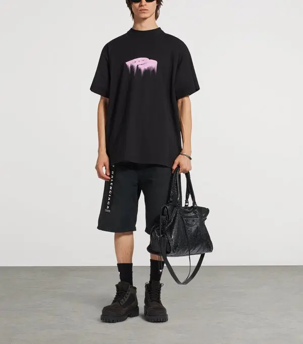 Balenciaga Wet Brush Oversized T-shirt - Black
