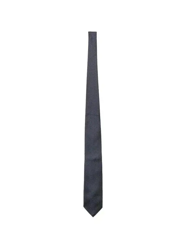 TOM FORD Micro-patterned Neck Tie - Blue