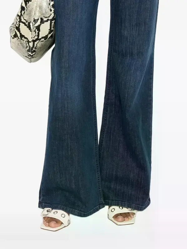 GOD SAVE DENIM Dalia Faded Wide-leg Jeans