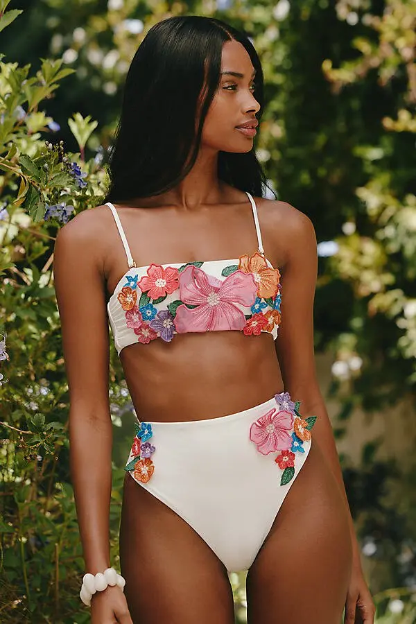 MAAJI X Embellished Floral Bikini Top - Multi Floral