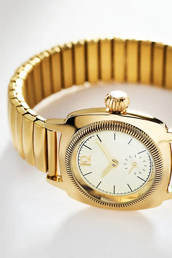 Anthropologie 14k -plated Stretch Band Watch