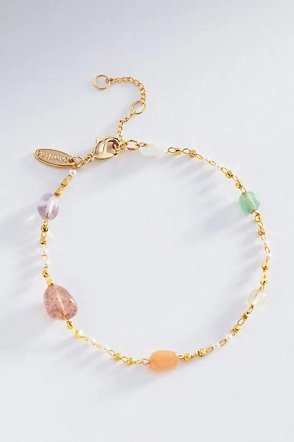 Anthropologie Rawbar Delicate Stone Bracelet - Multi