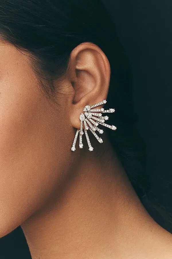 Nadri Starlet Jacket Earrings