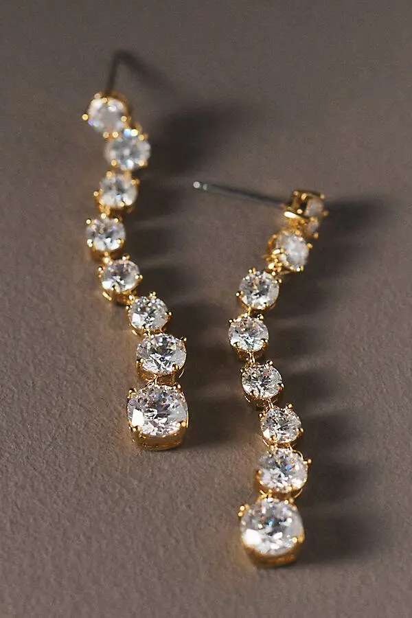 Nadri Sorbet Drop Earrings - Gold