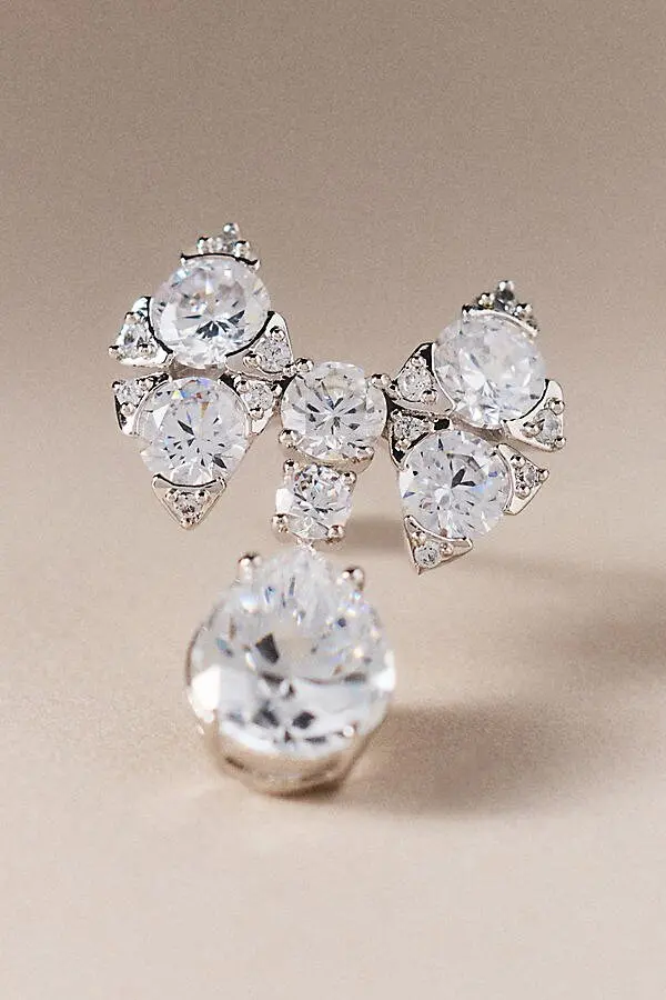 Nadri Whimsy Bow Drop Earrings