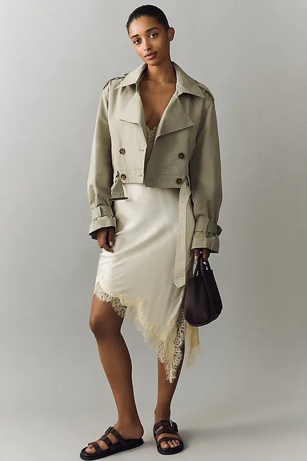 Blanknyc Business As Usual Cropped Jacket - Light Green