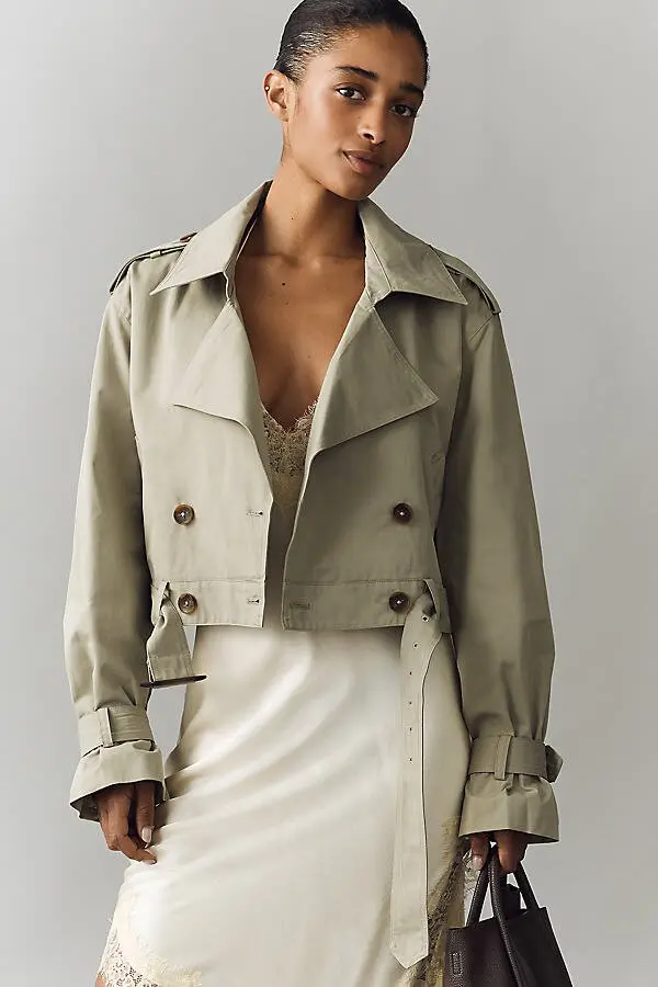 Blanknyc Business As Usual Cropped Jacket - Light Green