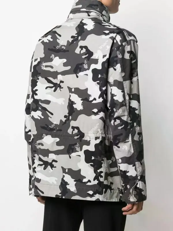 Off-White Camouflage Print Jacket