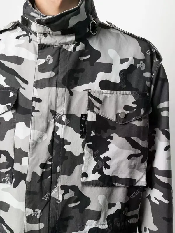 Off-White Camouflage Print Jacket