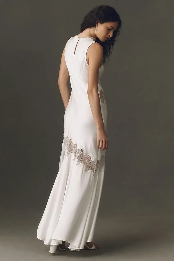 Shona Joy Simona Asymmetric Maxi Dress - Ivory
