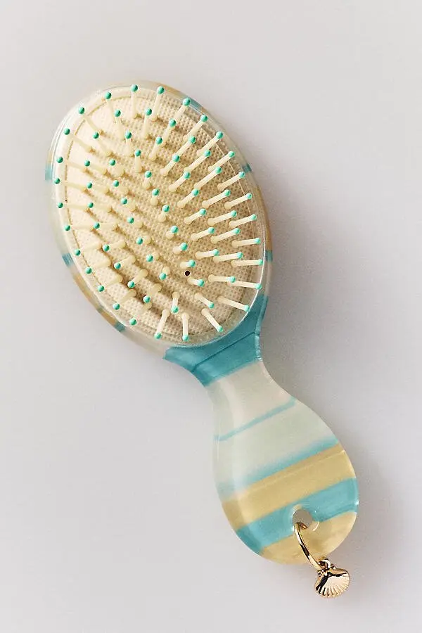 Anthropologie Mini Hairbrush With Charm - Multi