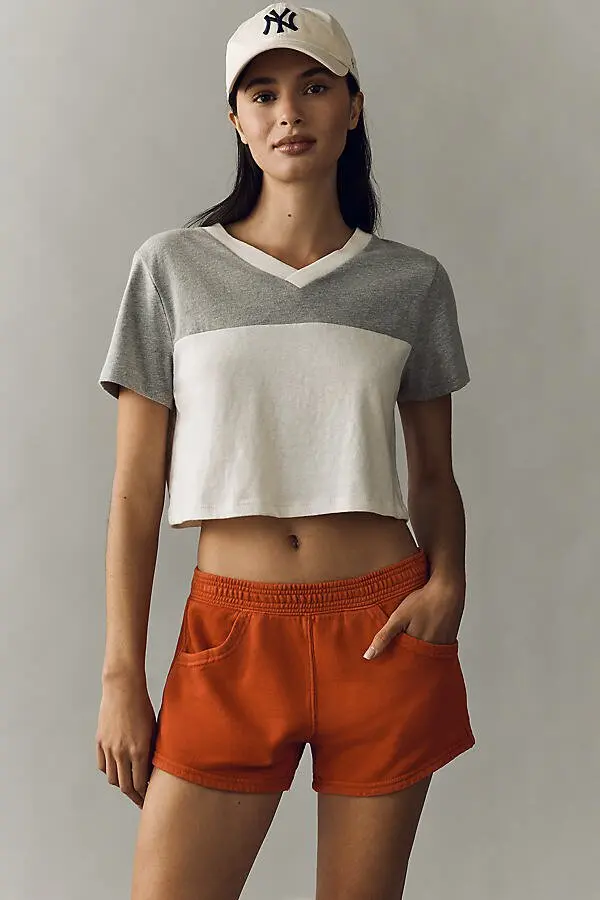 DAILY PRACTICE Cotton Athletic Shorts - Red