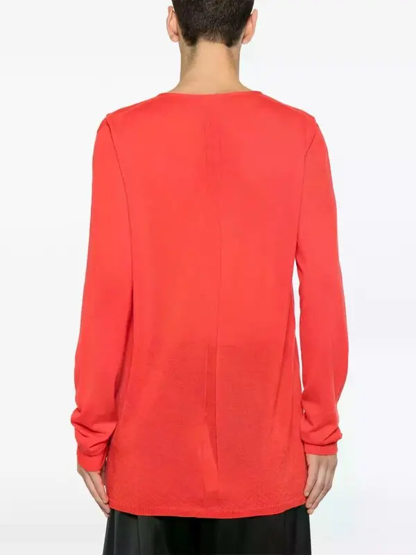 Rick Owens Extreme V-neck Sweater - Orange