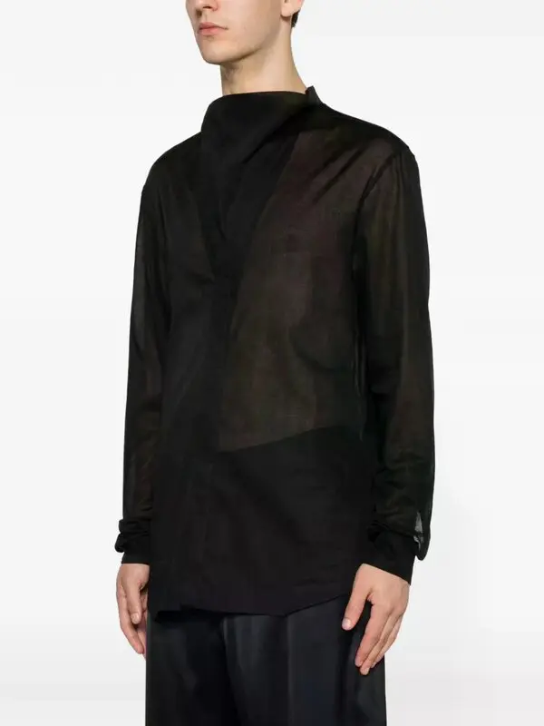 Rick Owens Island Sheer-panel Shirt