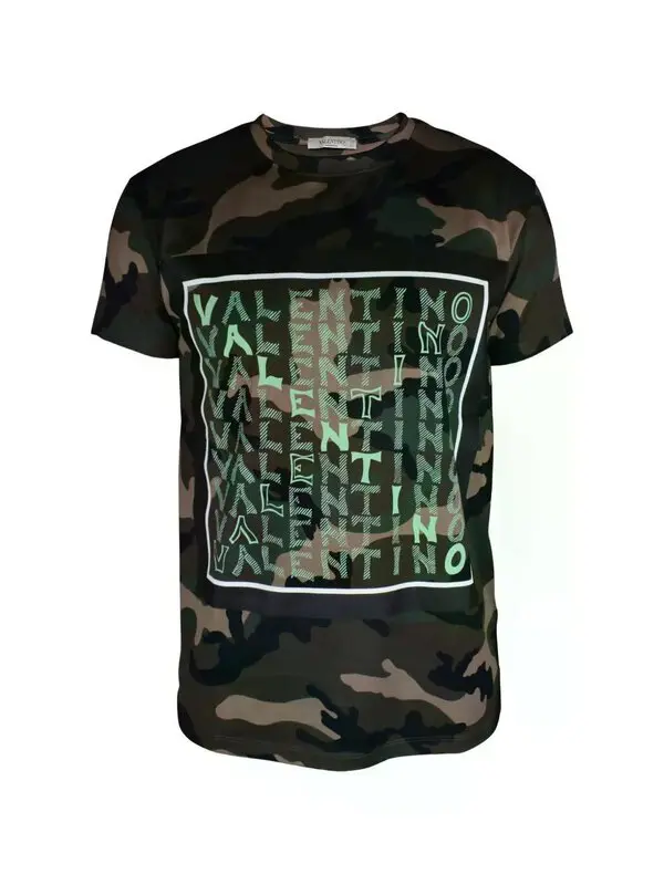 Valentino Garavani Multi Logo Camouflage T-shirt