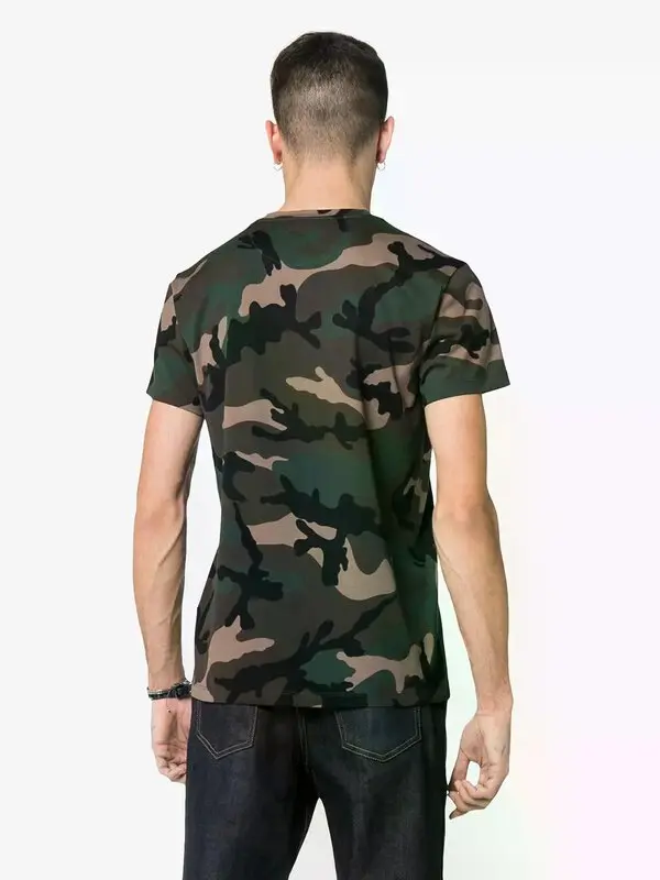 Valentino Garavani Multi Logo Camouflage T-shirt