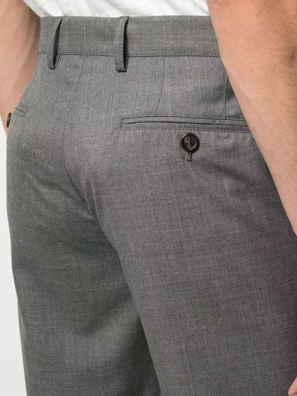 Brunello Cucinelli Lead Wool Suit Trousers