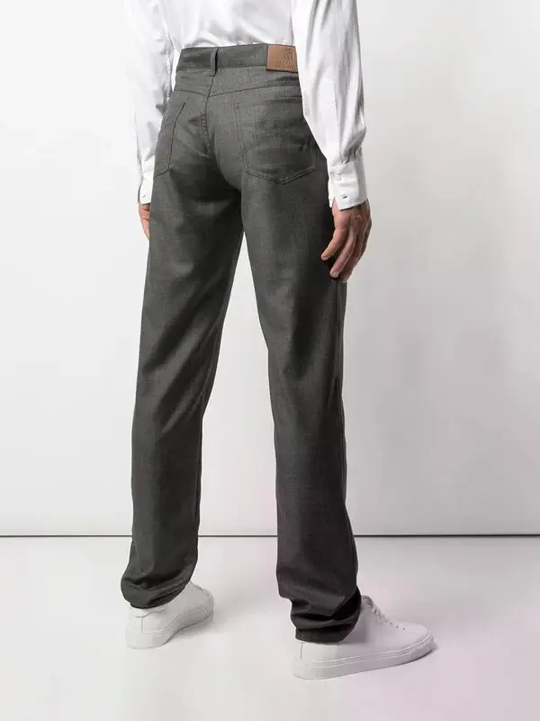 Brunello Cucinelli Wool Straight-leg Trousers