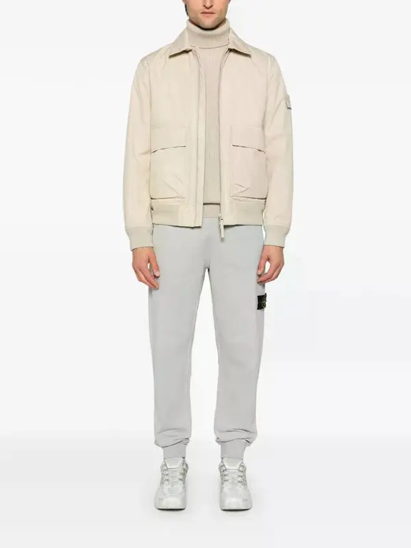 Stone Island Beige Cotton Padded Jacket