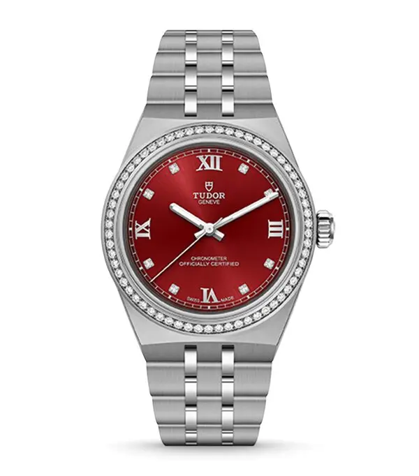TUDOR Royal Stainless Steel Watch - Red