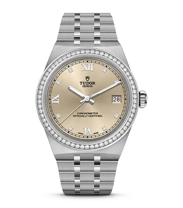TUDOR Royal Stainless Steel And Diamond Watch - Ivory