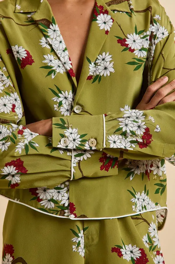 Olivia Von Halle Lucia Cecille Blossom Pajamas