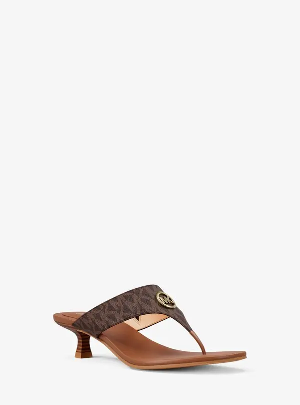 Michael Kors Anneka Logo Thong Sandal