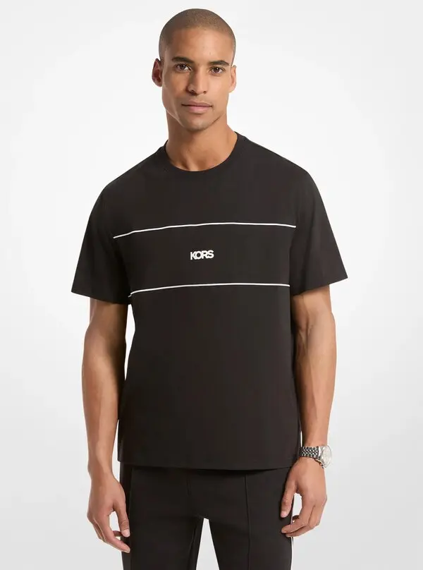 Michael Kors Logo Cotton Jersey T-shirt - Black