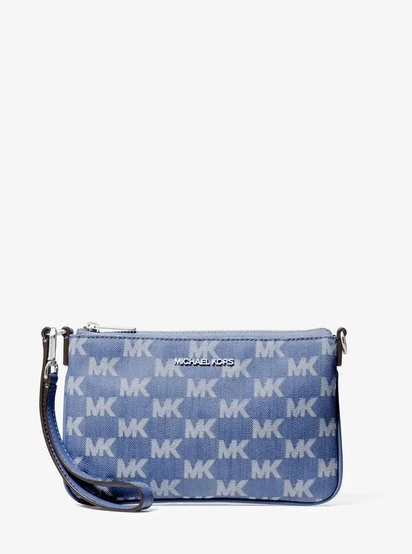 Michael Kors Jet Set Travel Small Logo Jacquard Wristlet