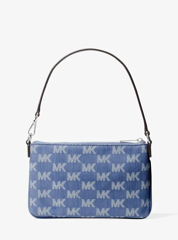 Michael Kors Jet Set Travel Small Logo Jacquard Wristlet