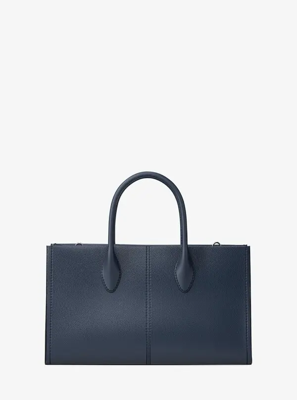 Michael Kors Mirella Medium Pebbled Leather Satchel - Blue