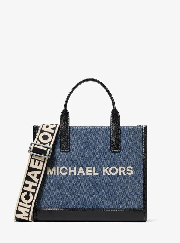 Michael Kors Cooper Denim Convertible Crossbody Bag - Blue
