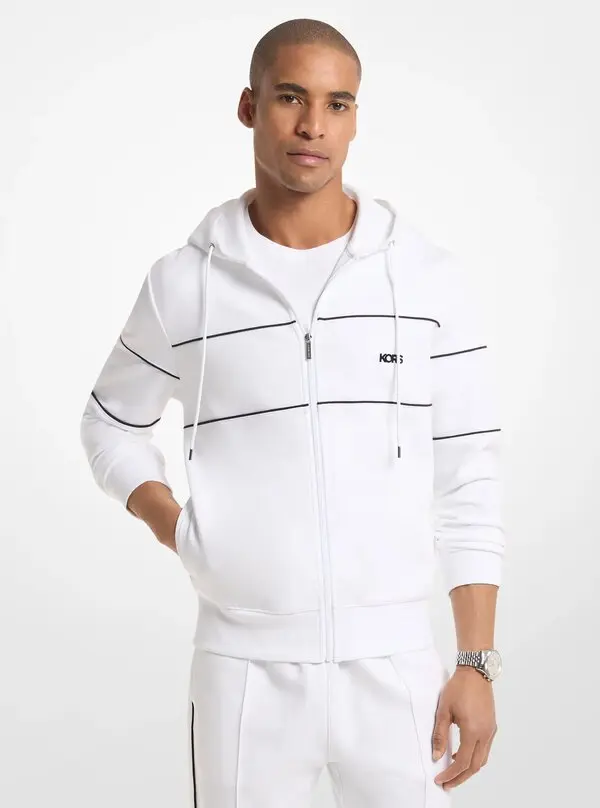 Michael Kors Zip-up Hoodie With Drawstring Hood