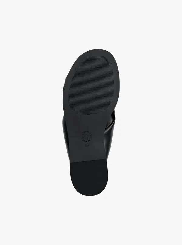 Michael Kors Elena Slide Sandal With Knot Detail - Black
