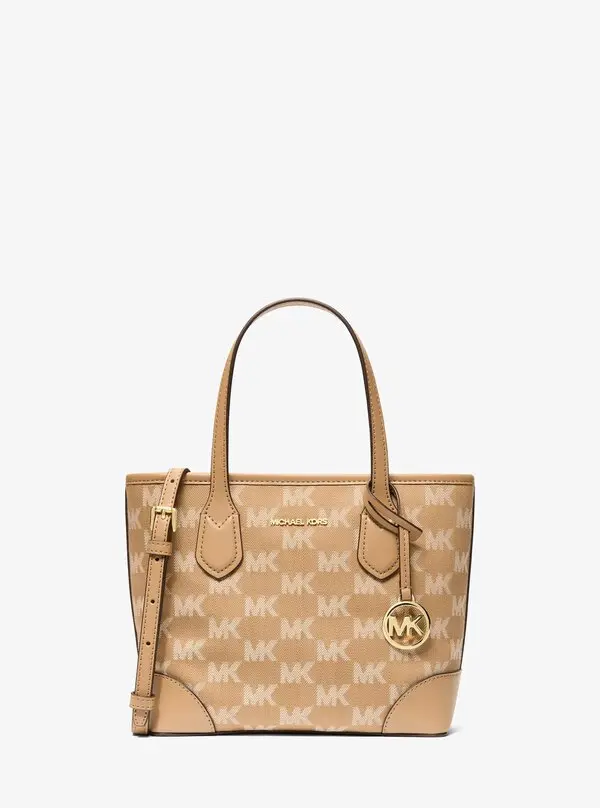 Michael Kors Eva Logo Jacquard Convertible Tote Bag