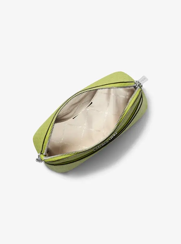 Michael Kors Jet Set Travel Medium Logo Dome Crossbody Bag - Green