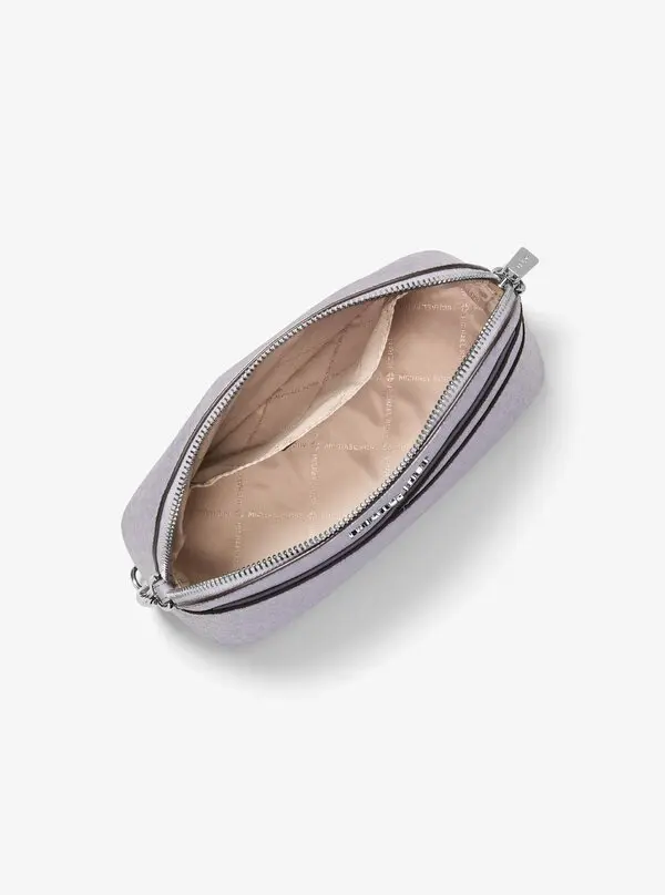 Michael Kors Jet Set Travel Medium Logo Dome Crossbody Bag - Purple