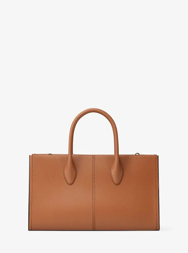Michael Kors Mirella Medium Pebbled Leather Satchel - Brown
