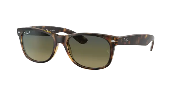 Ray-ban New Wayfarer Classic Sunglasses - Green Gradient Blue Polarized