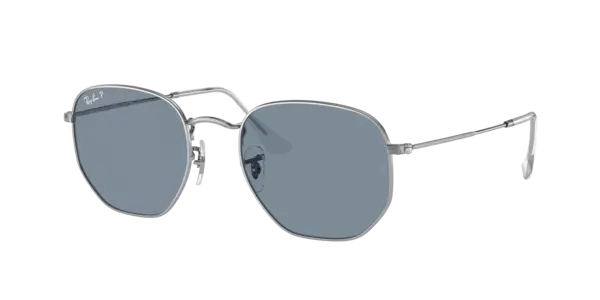 Ray-ban Hexagonal Flat Lenses Sunglasses - Blue Polarized
