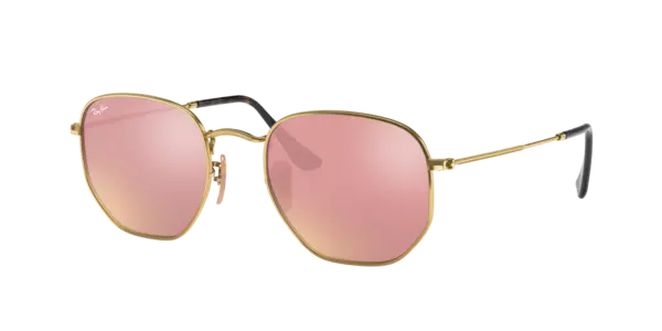 Ray-ban Hexagonal Flat Lenses Sunglasses - Bronze