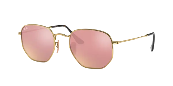 Ray-ban Hexagonal Flat Lens Sunglasses - Bronze