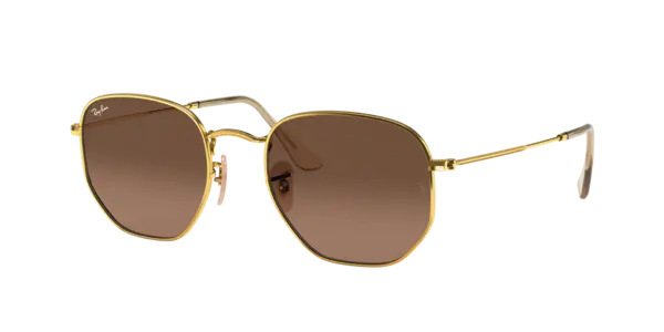 Ray-ban Hexagonal Flat Lenses Sunglasses - Brown
