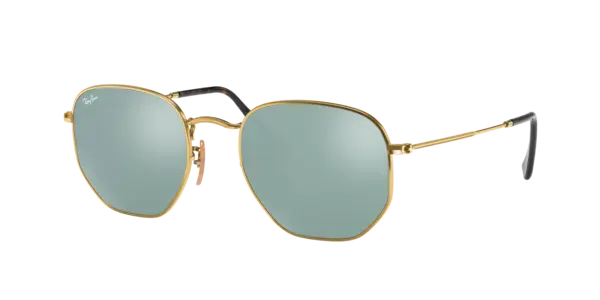Ray-ban Hexagonal Flat Lenses Sunglasses - Silver Flash