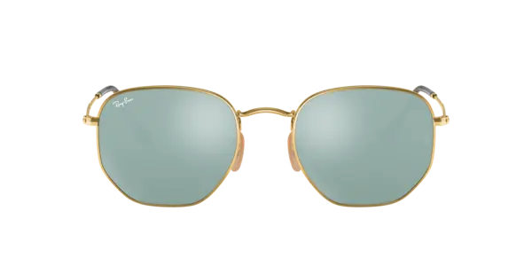 Ray-ban Hexagonal Flat Lenses Sunglasses - Silver Flash