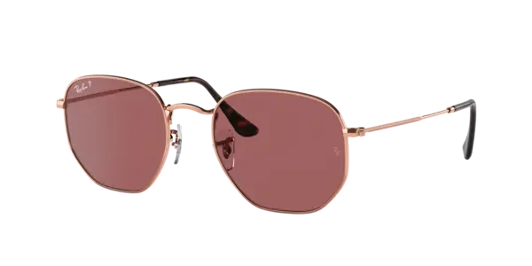 Ray-ban Hexagonal Flat Lenses Sunglasses - Violet Polarized