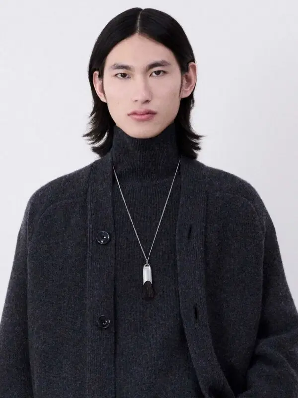LEMAIRE Personal Brush Necklace - Silver