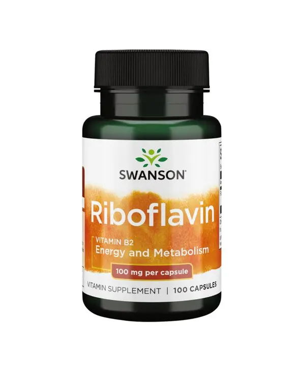 SWANSON Vitamin B2 Riboflavin Supplement For Vision Health - No Color